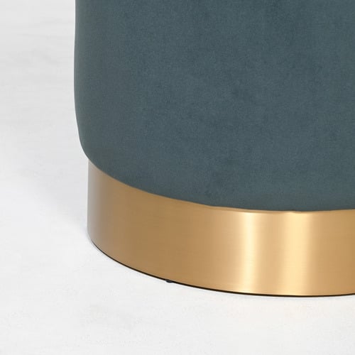 Brooklyn and Bella Small Milan Velvet Ottoman | Temple & Webster