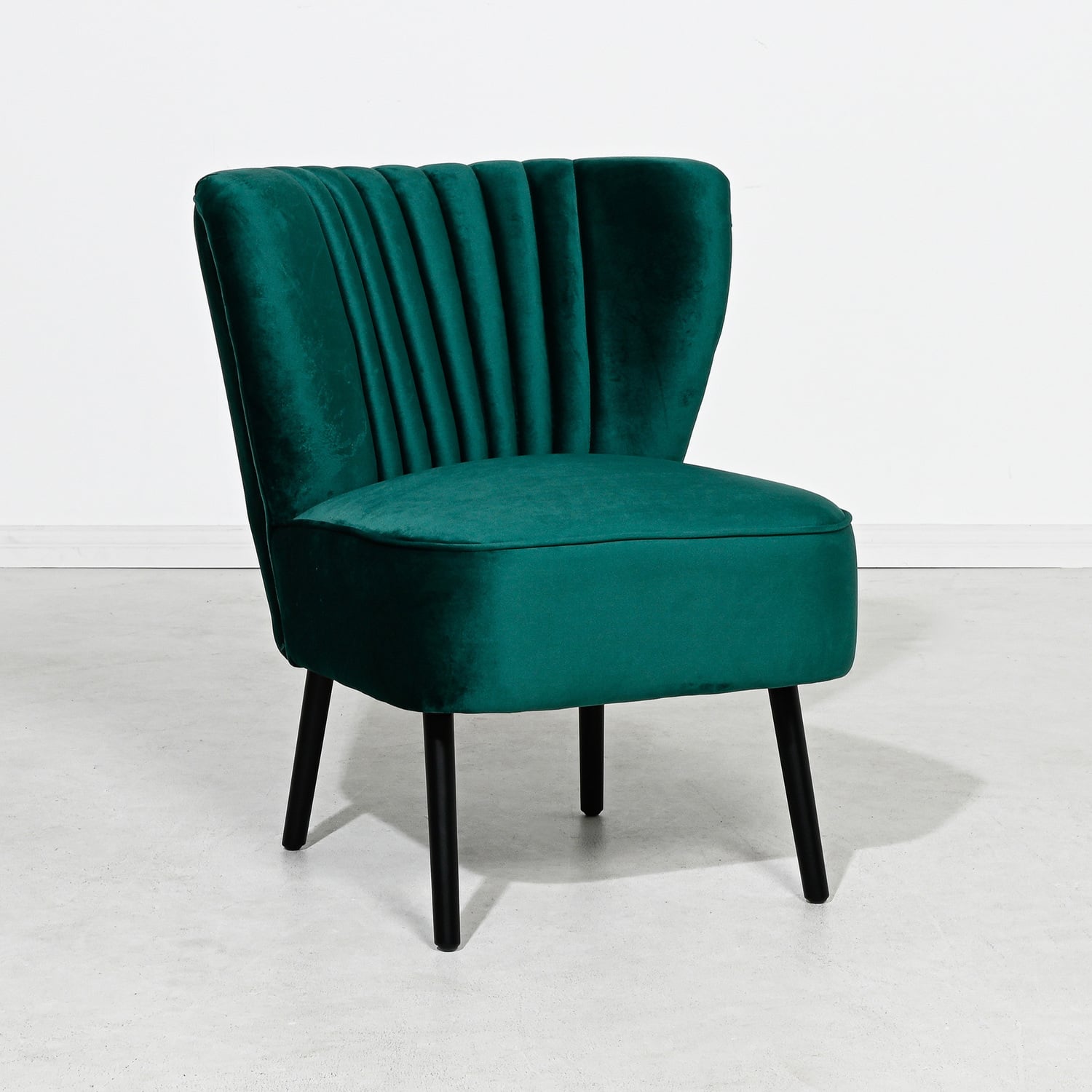 Brooklyn and Bella Ivy Green Slipper Chair | Temple & Webster