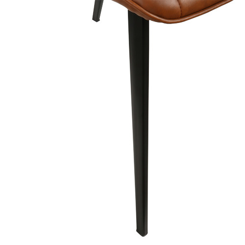 Rowland & Archibald Alucard Faux Leather Dining Chairs | Temple & Webster