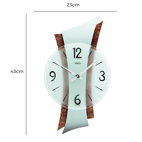 AMS Mineral Glass Quartz Wall Clock | Temple & Webster