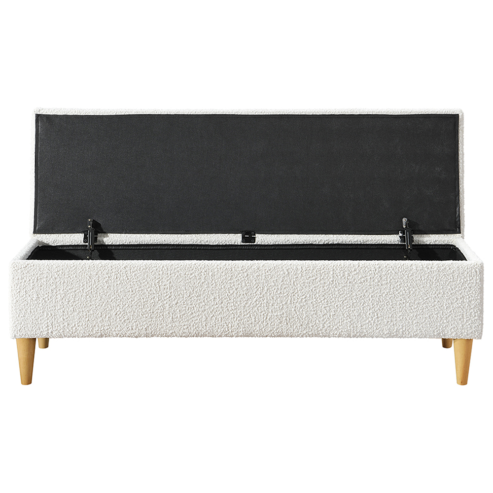 Cirkel Boucle Ottoman Bench | Temple & Webster