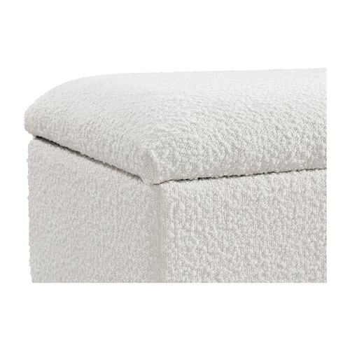 Oslo Home Cirkel Boucle Ottoman Bench | Temple & Webster