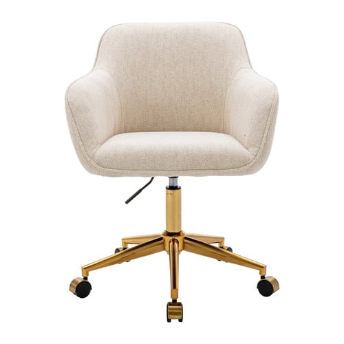 Cream Eliam Office Chair | Temple & Webster