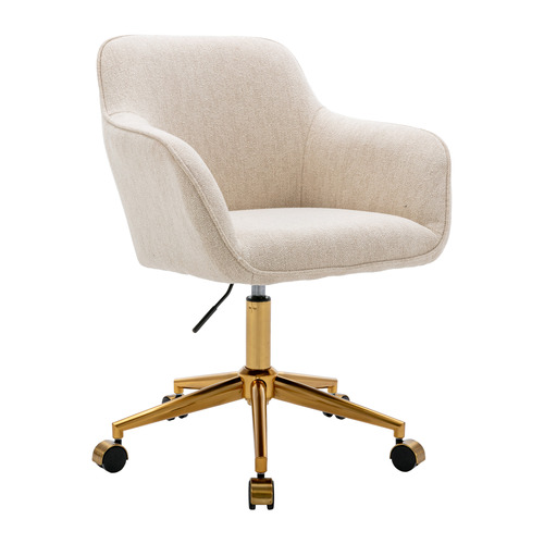 Cream Eliam Office Chair | Temple & Webster