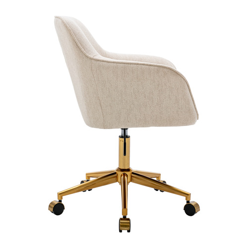 Cream Eliam Office Chair | Temple & Webster