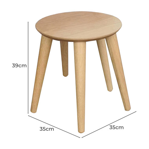 2 Piece Rory Oak Wood Nesting Coffee Table Set | Temple & Webster