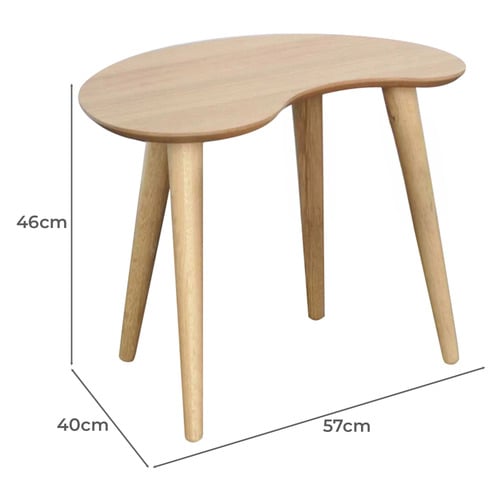 2 Piece Rory Oak Wood Nesting Coffee Table Set | Temple & Webster