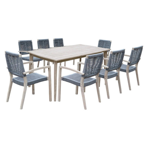 8 Seater Baylor Outdoor Dining Set | Temple & Webster