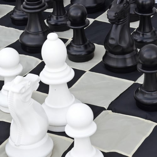 Yardgames 40cm Premium Chess Pieces & Mat Set | Temple & Webster