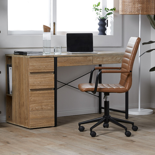 Milan Direct Beesly 2 Drawer Desk & Reviews | Temple & Webster