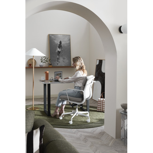 Milan Direct Eames Premium Replica Soft Pad Management Office Chair ...