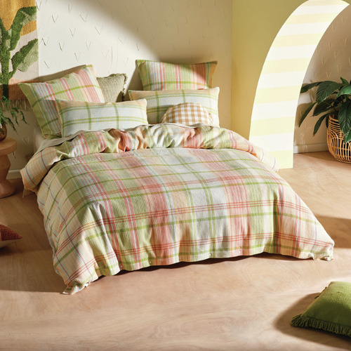 Linen House Green Apple Geena Quilt Cover Set | Temple & Webster
