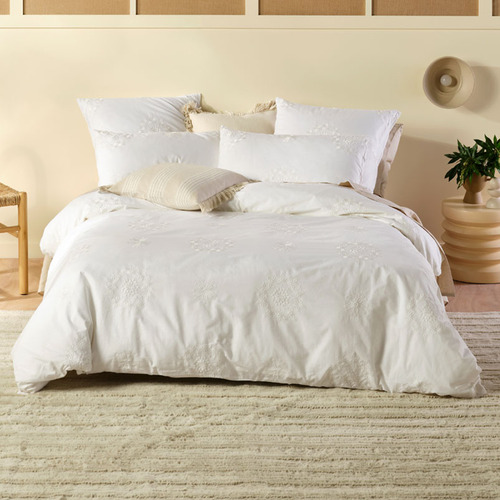 Amore Cotton Slub Quilt Cover Set | Temple & Webster