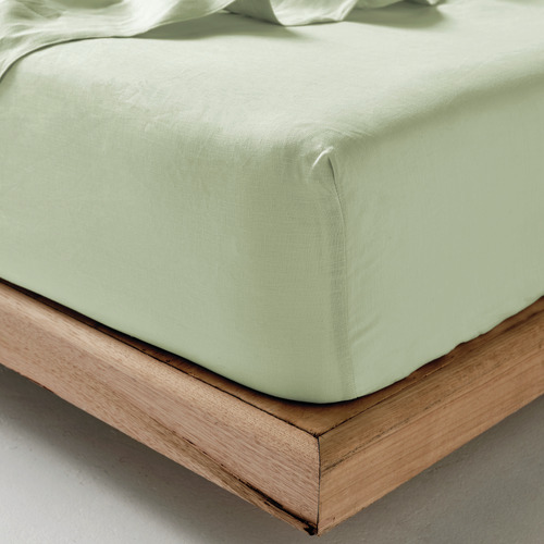Wasabi Linen Sheet Set | Temple & Webster