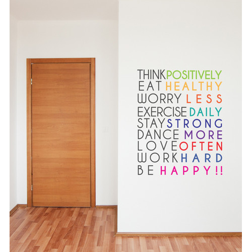 BambinoDecals Think Positively Wall Decal | Temple & Webster