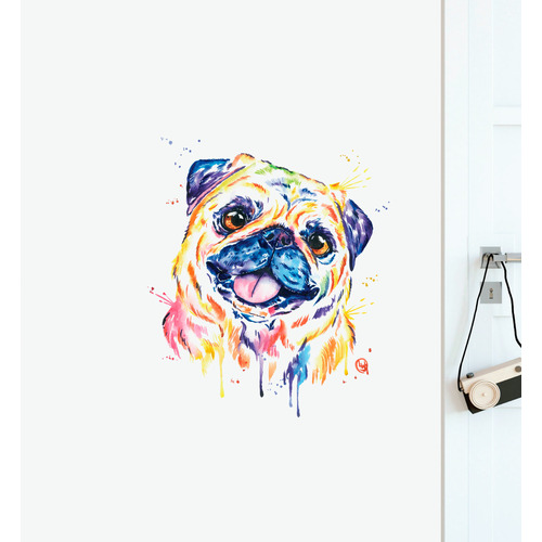 BambinoDecals Fawn Pug Wall Sticker | Temple & Webster