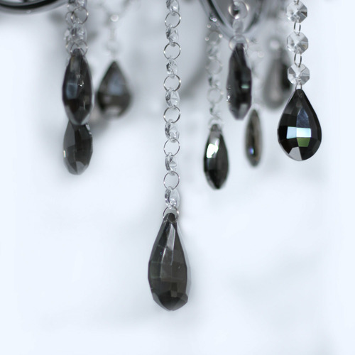 Luminea Charley 5 Lamp Metal & Crystal Chandelier | Temple & Webster