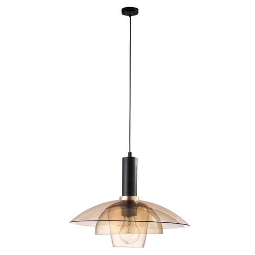 Luminea Calvert Metal & Glass Pendant Light | Temple & Webster