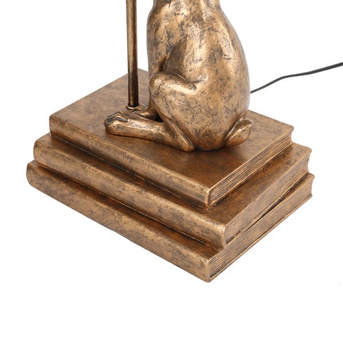 Luminea Rabbit Resin Antique Brass Table Lamp | Temple & Webster