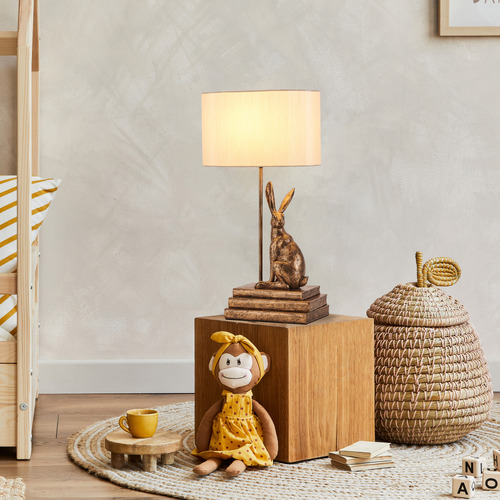 Luminea Rabbit Resin Antique Brass Table Lamp | Temple & Webster