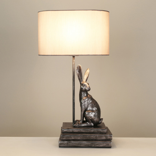 Luminea Rabbit Resin Antique Brass Table Lamp | Temple & Webster