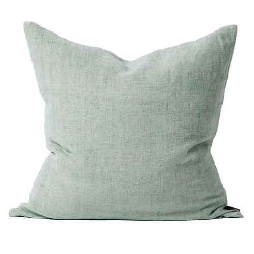 Aura By Tracie Ellis Square Heavy Linen Cushion | Temple & Webster