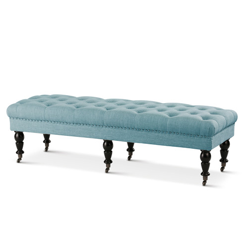 Hyde Park Home Teal Alice Dressing Bench | Temple & Webster