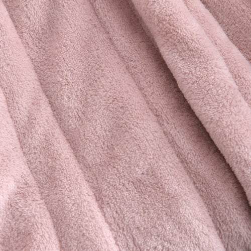 Aldrin Home Extra Large Coral Fleece Heated Throw | Temple & Webster