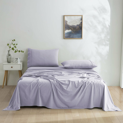 Dreamaker Micro Flannel Knitted Velvet Sheet Set | Temple & Webster