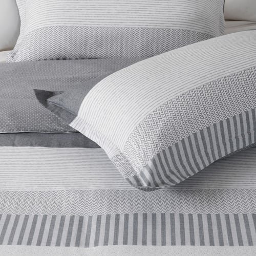 Aldrin Home Artarmon Reversible Cotton Quilt Cover Set | Temple & Webster