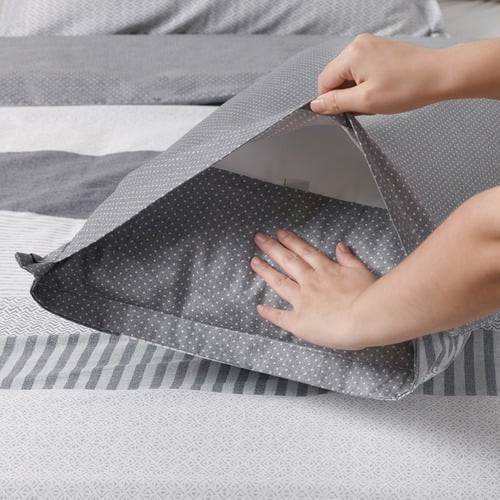 Aldrin Home Artarmon Reversible Cotton Quilt Cover Set | Temple & Webster
