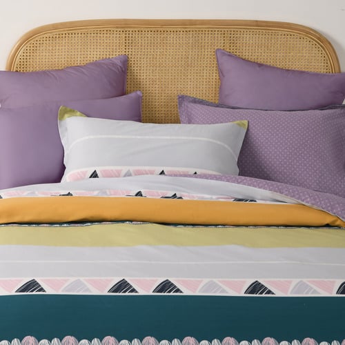 Aldrin Home Maddison Reversible Cotton Quilt Cover Set | Temple & Webster