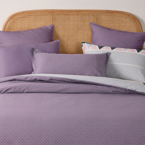 Aldrin Home Maddison Reversible Cotton Quilt Cover Set | Temple & Webster