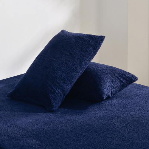 Aldrin Home Jasper Teddy Fleece Combo Fitted Sheet Set | Temple & Webster