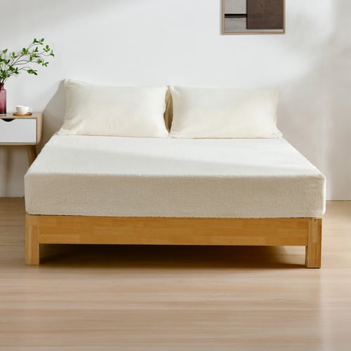 Aldrin Home Jasper Teddy Fleece Combo Fitted Sheet Set | Temple & Webster