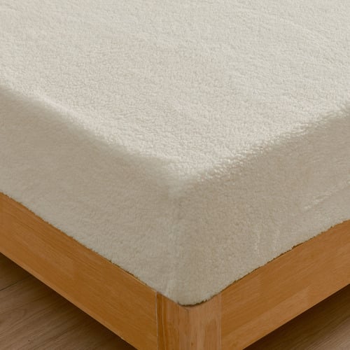 Aldrin Home Jasper Teddy Fleece Combo Fitted Sheet Set | Temple & Webster