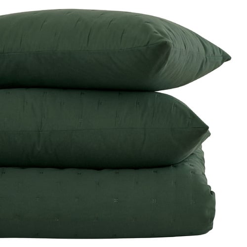 Zeleny Brushed Microfibre Quilt Cover Set | Temple & Webster