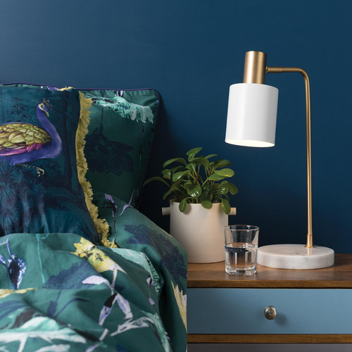 Elm Design 48.5cm Gold Mali Metal Desk Lamp | Temple & Webster