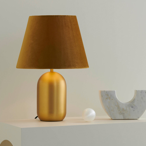 Elm Design Aura Velvet Table Lamp | Temple & Webster