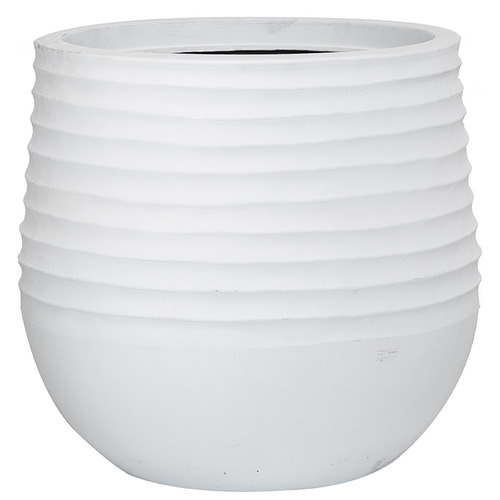 The Home Collective Ryker Stonelite Round Planter | Temple & Webster