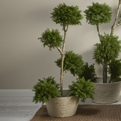 120cm Potted Faux Cloud Pine Tree | Temple & Webster