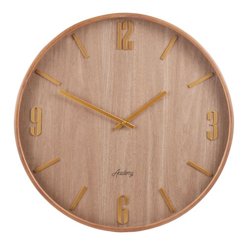 60cm Wooden Wall Clock | Temple & Webster