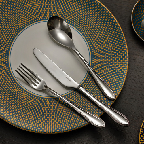 16 Piece Kemble Texture Stainless Steel Cutlery Set | Temple & Webster