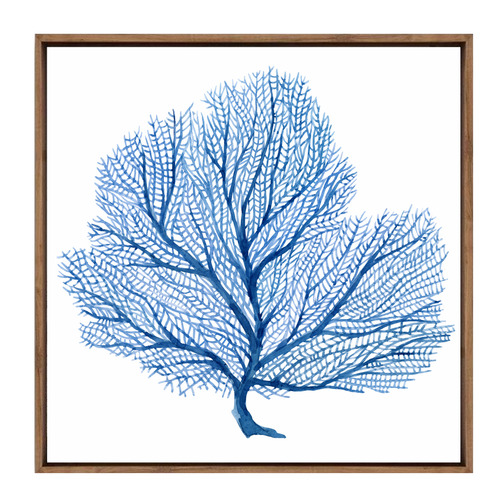 Hamptons Blue Coral Canvas Art | Temple & Webster