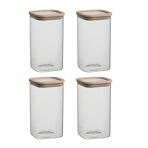 Ecology Store Square Glass Canisters | Temple & Webster