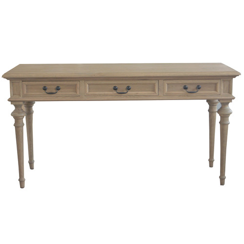 S & G Furniture Weathered Oak Philip Scott Desk | Temple & Webster