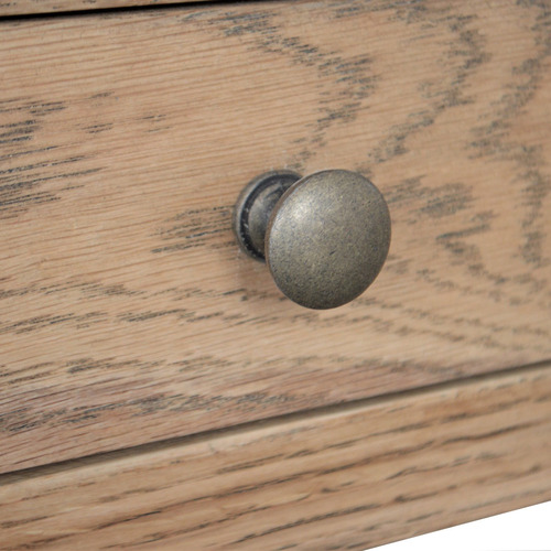 S & G Furniture Levi Oak Wood Side Table | Temple & Webster