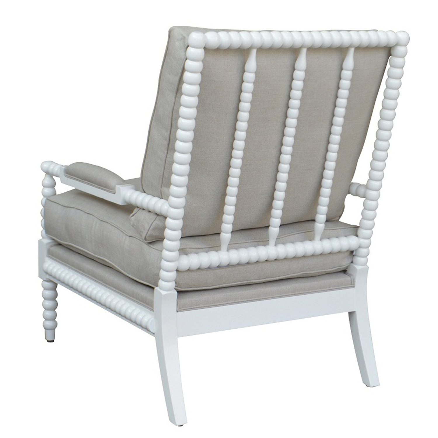 White Bobbin Armchair | Temple & Webster