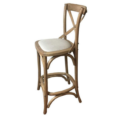 Hamilton Furniture 66cm Chandra Oak Wood Barstools | Temple & Webster