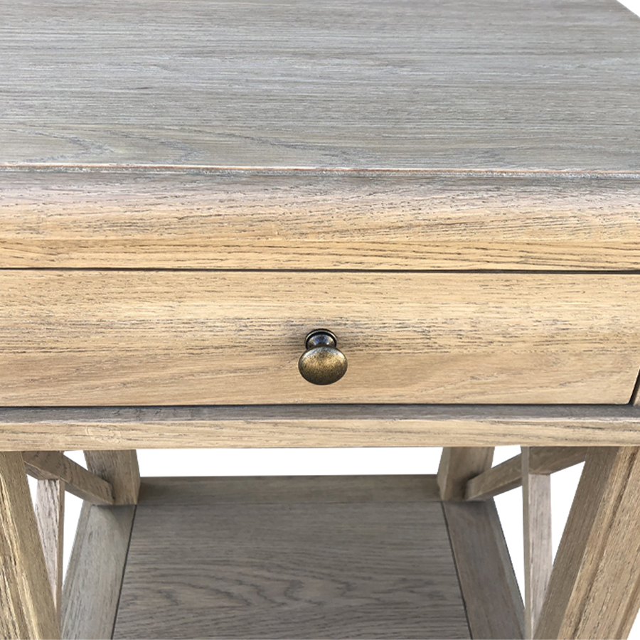 Hamilton Furniture Samuel Oak Wood Side Table | Temple & Webster